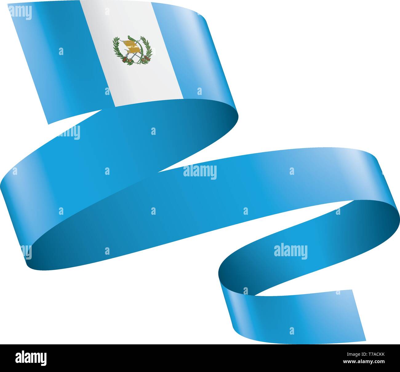 Guatemala flag, vector illustration on a white background Stock Vector ...