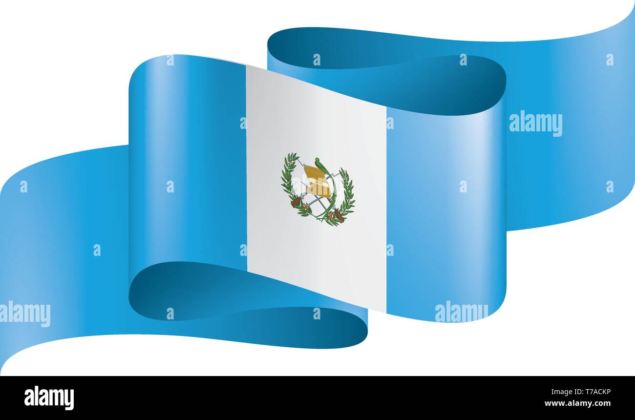 Guatemala flag, vector illustration on a white background Stock Vector ...