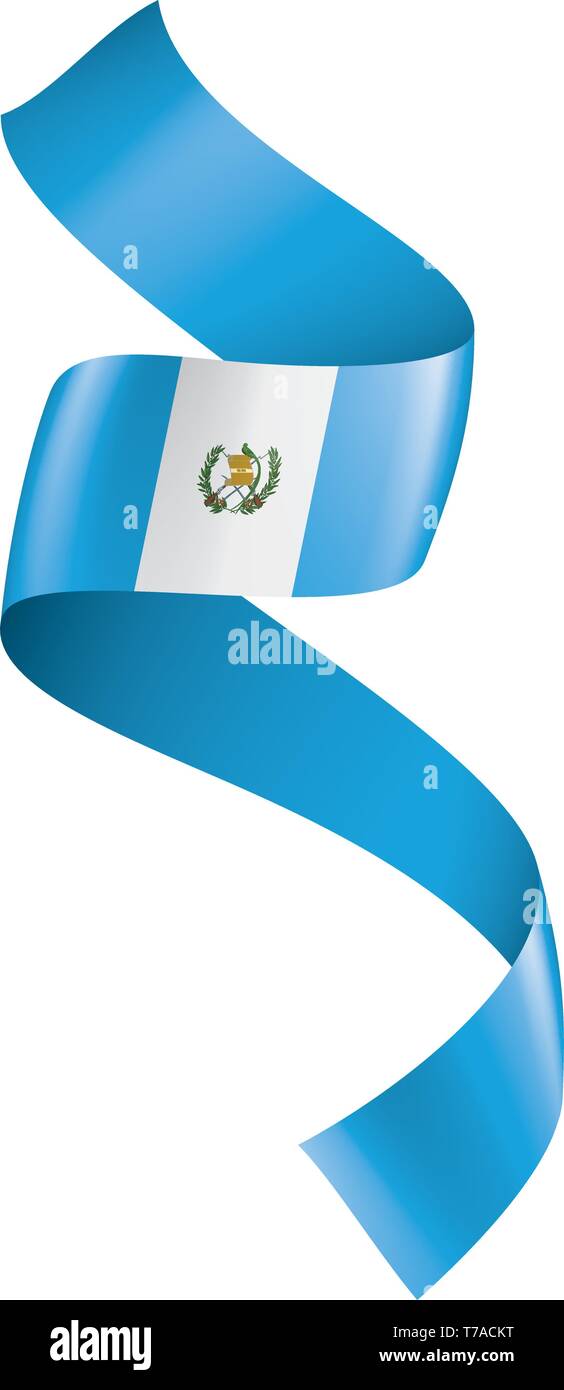 Guatemala flag, vector illustration on a white background Stock Vector ...