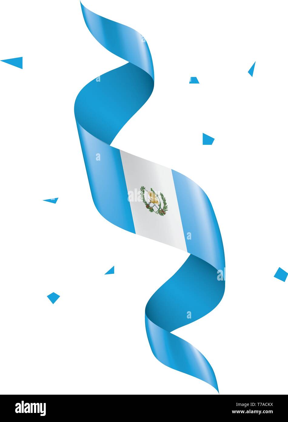 Guatemala flag, vector illustration on a white background Stock Vector ...