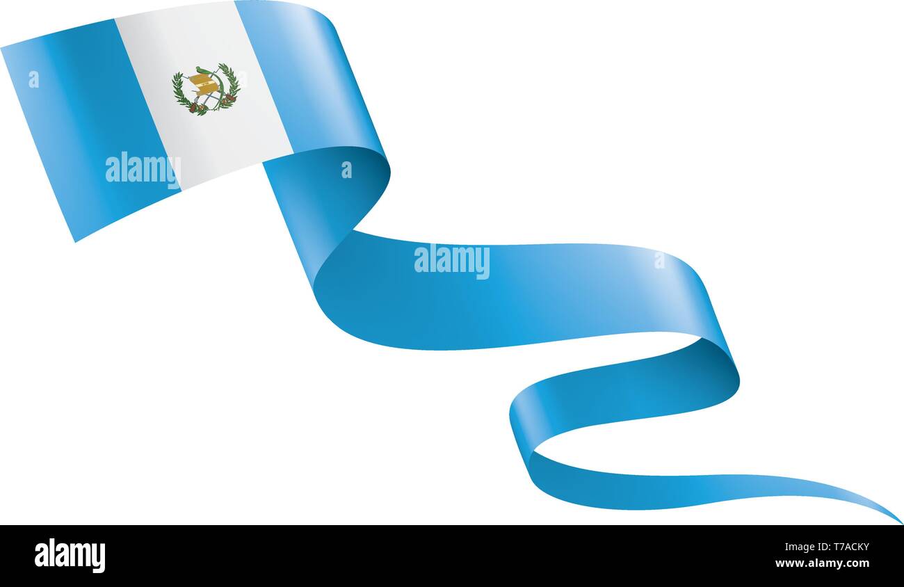 Guatemala flag, vector illustration on a white background Stock Vector ...