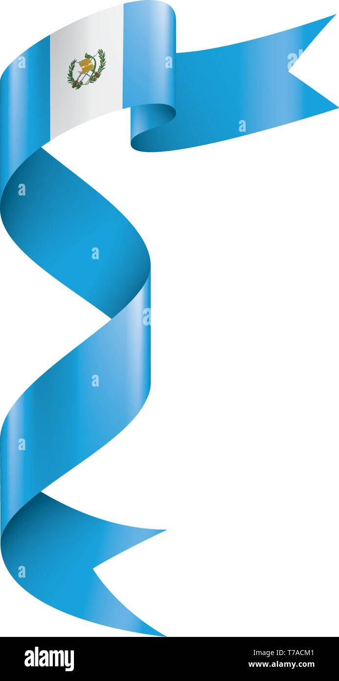 Guatemala flag, vector illustration on a white background Stock Vector ...