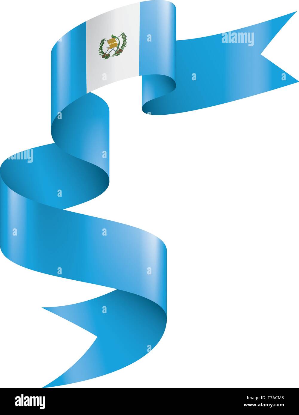 Guatemala flag, vector illustration on a white background Stock Vector ...