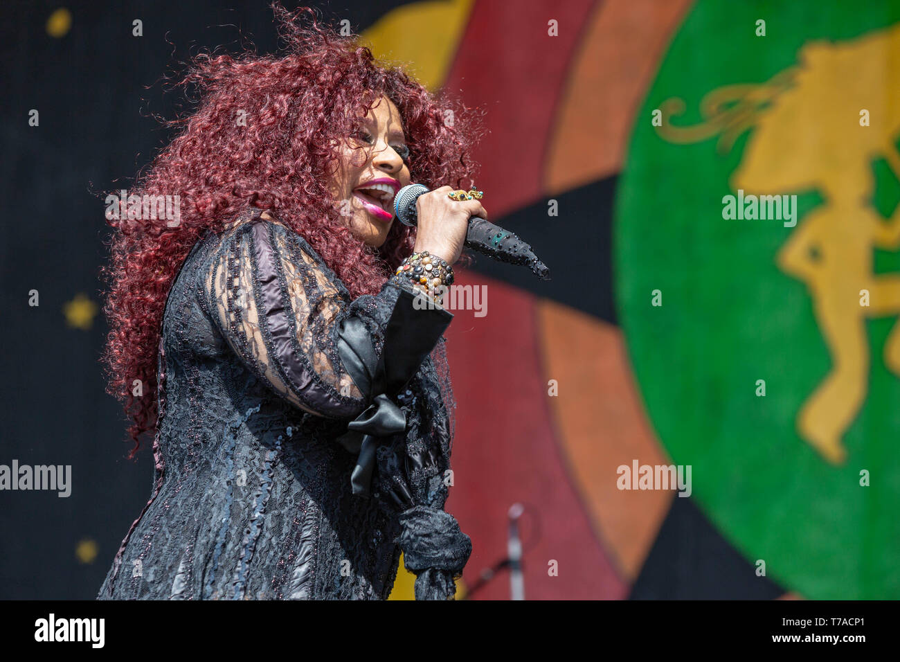 May 5, 2019 - New Orleans, Louisiana, U.S - Singer CHAKA KHAN (YVETTE ...