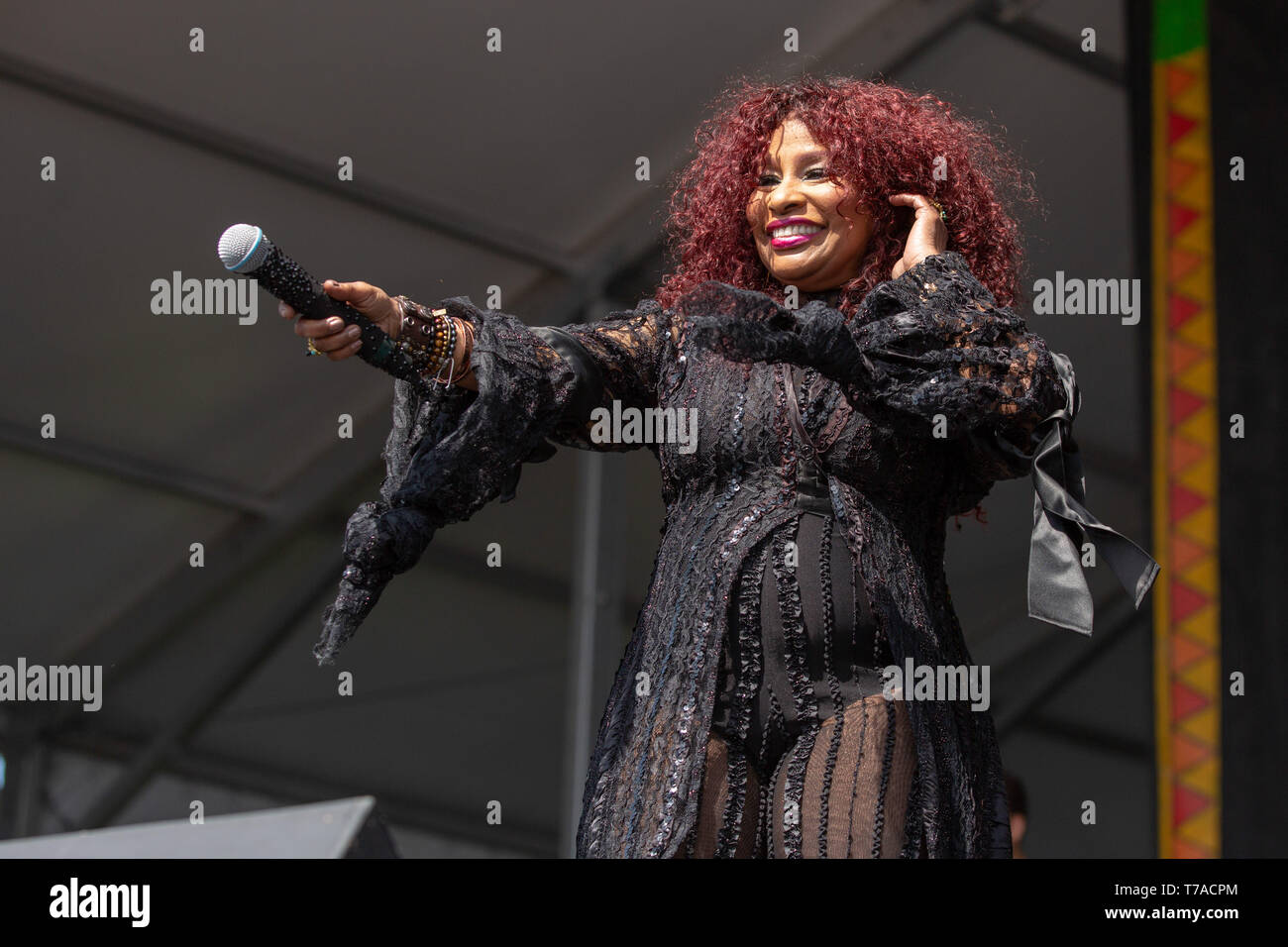 May 5, 2019 - New Orleans, Louisiana, U.S - Singer CHAKA KHAN (YVETTE ...