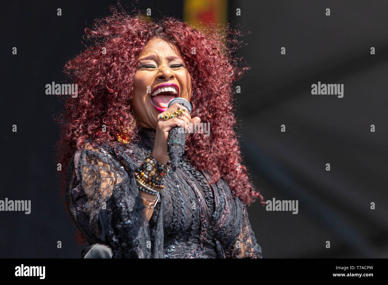 May 5, 2019 - New Orleans, Louisiana, U.S - Singer CHAKA KHAN (YVETTE ...