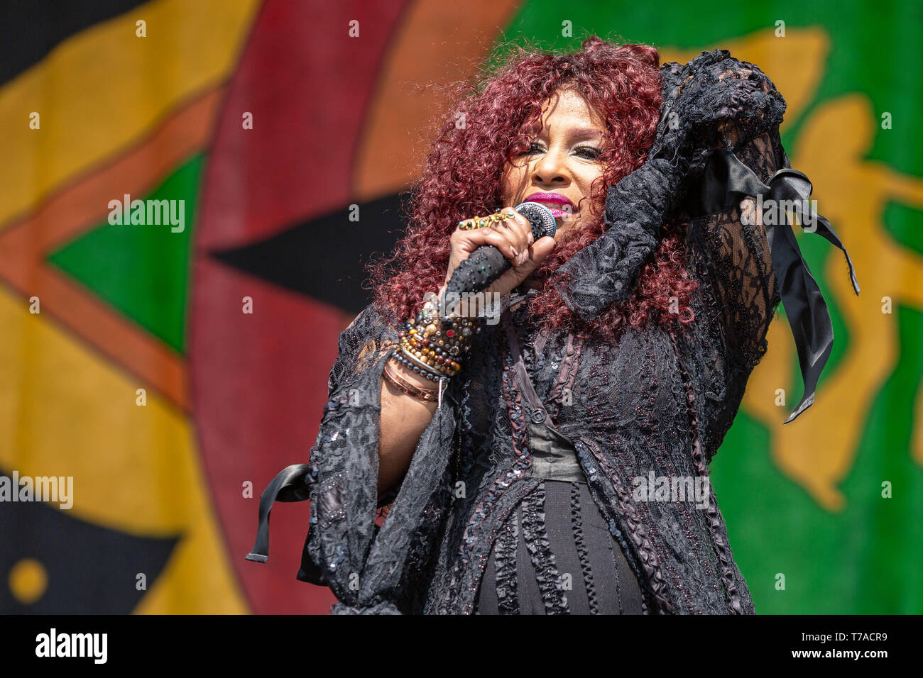 May 5, 2019 - New Orleans, Louisiana, U.S - Singer CHAKA KHAN (YVETTE ...