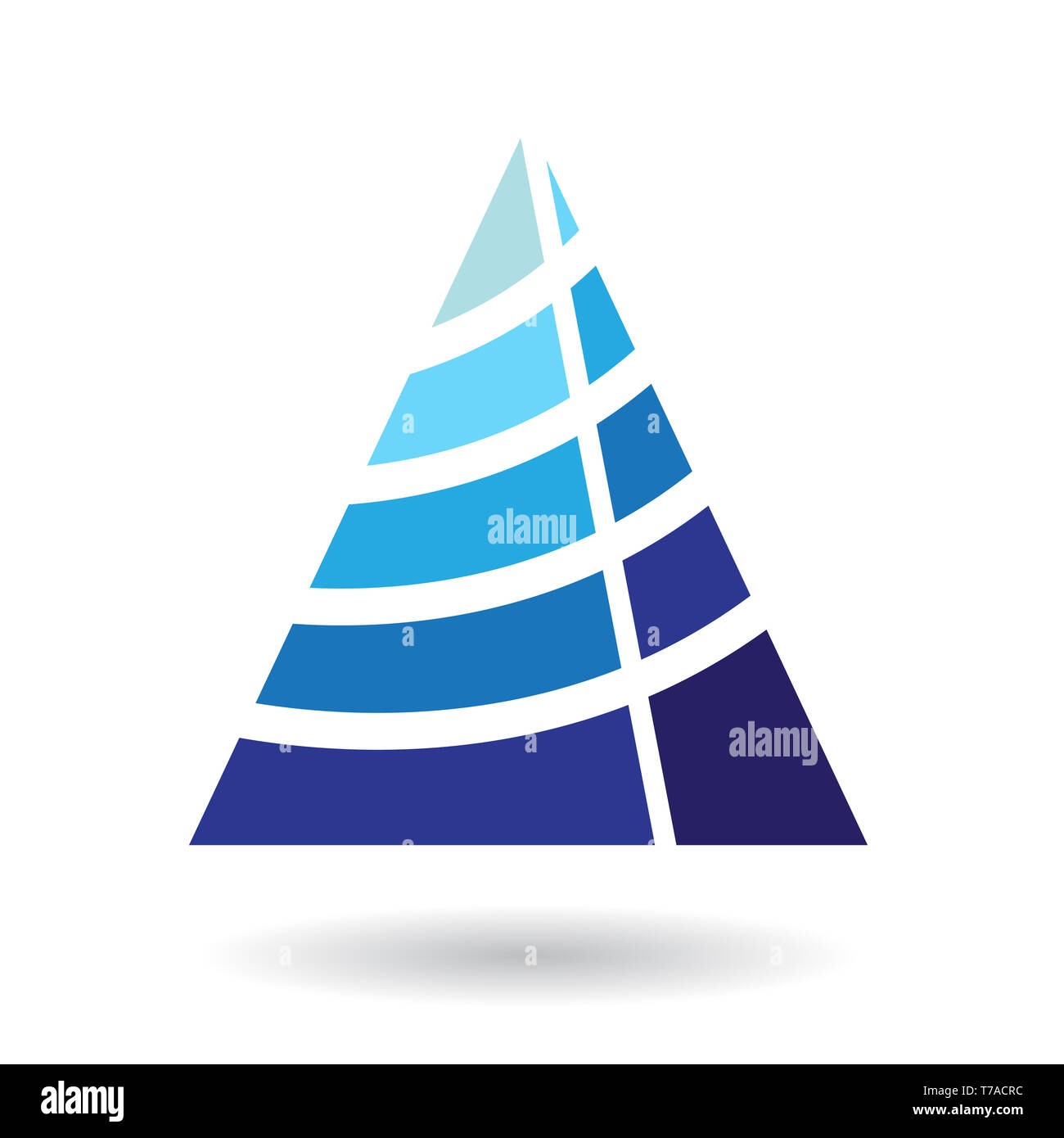 Design Concept of a Colorful Abstract Triangular Icon of Letter A ...