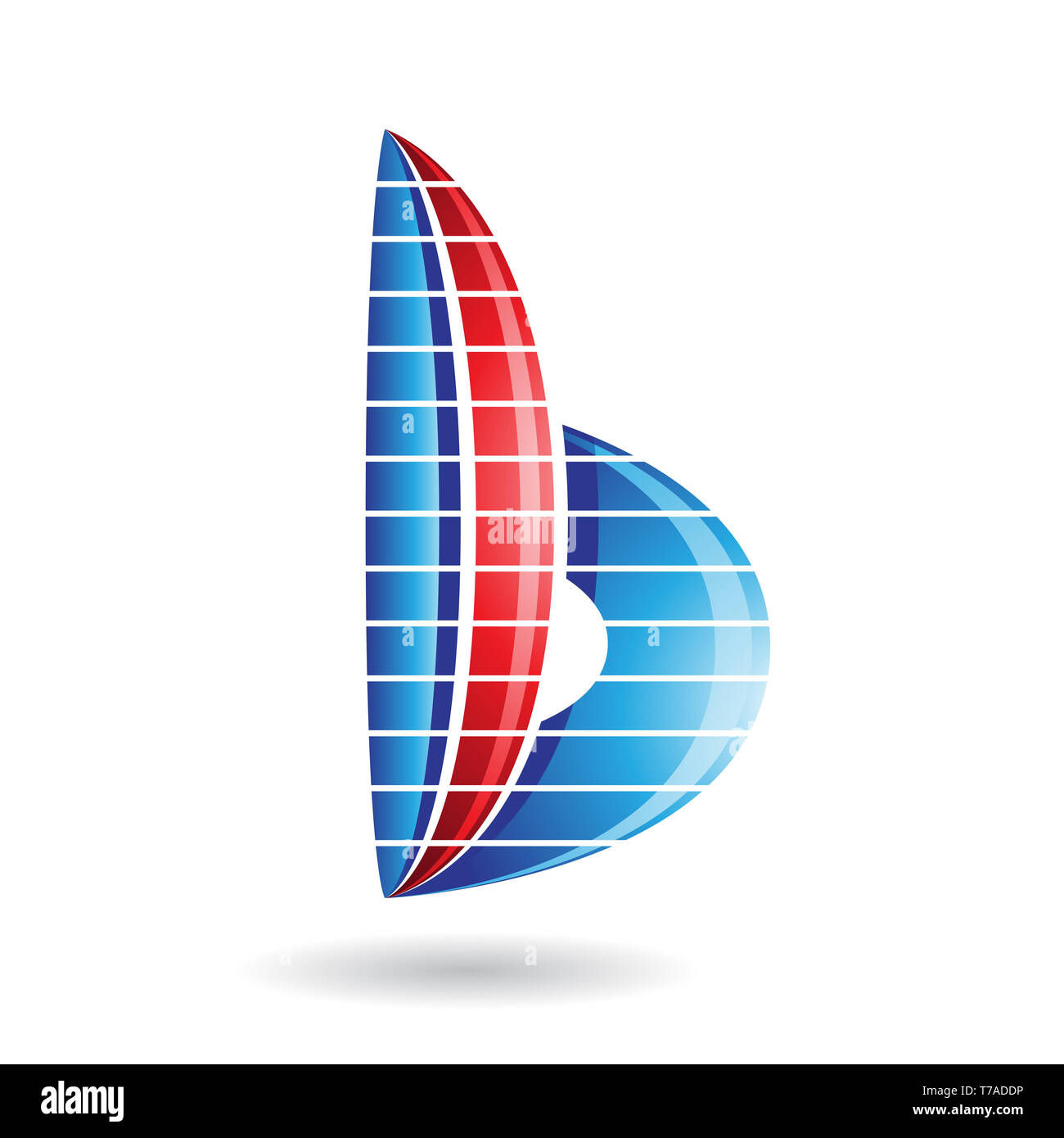 Design Concept of a Abstract Icon of Letter B, Vector Illustration ...