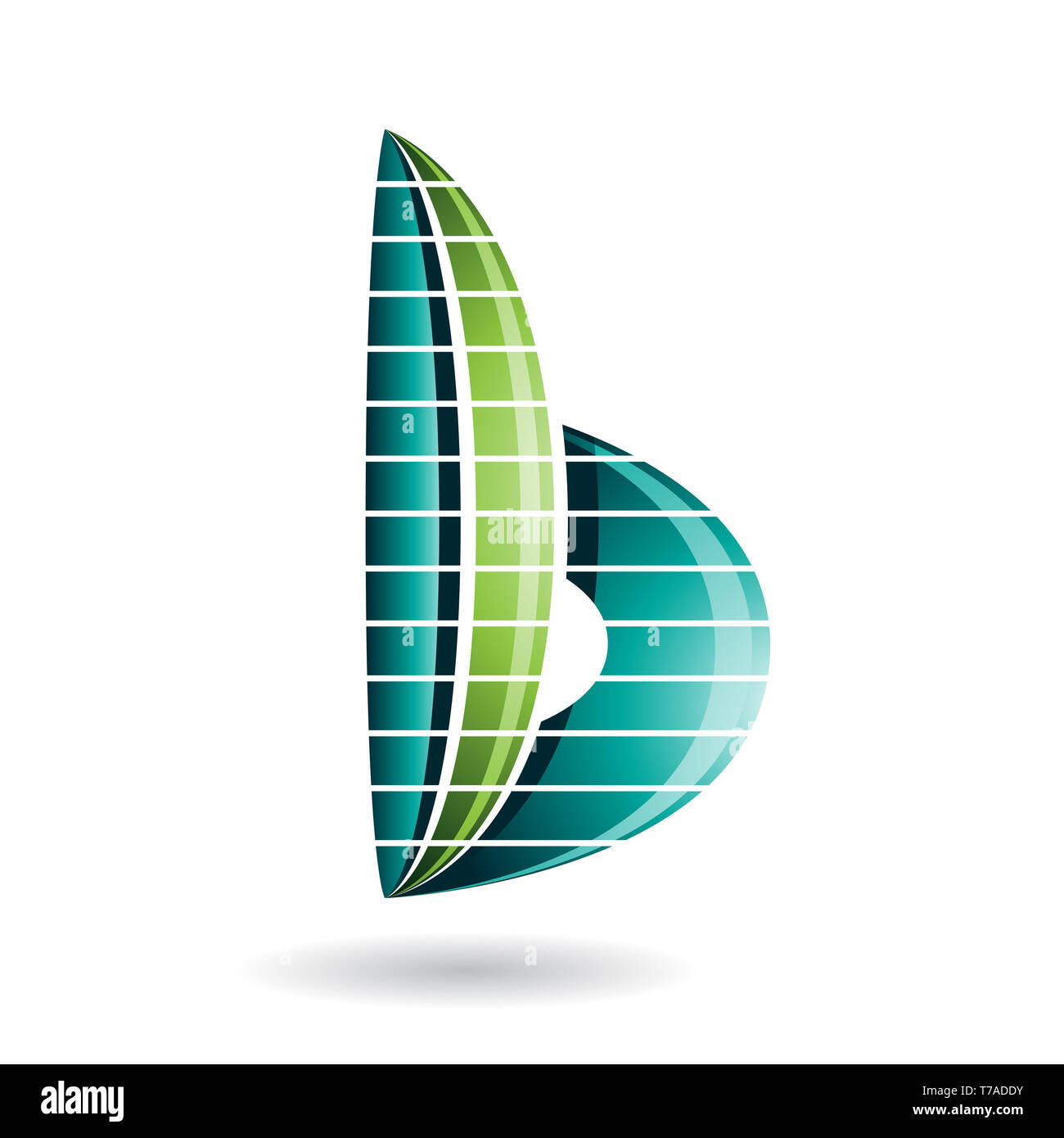 Design Concept of a Abstract Icon of Letter B, Vector Illustration ...