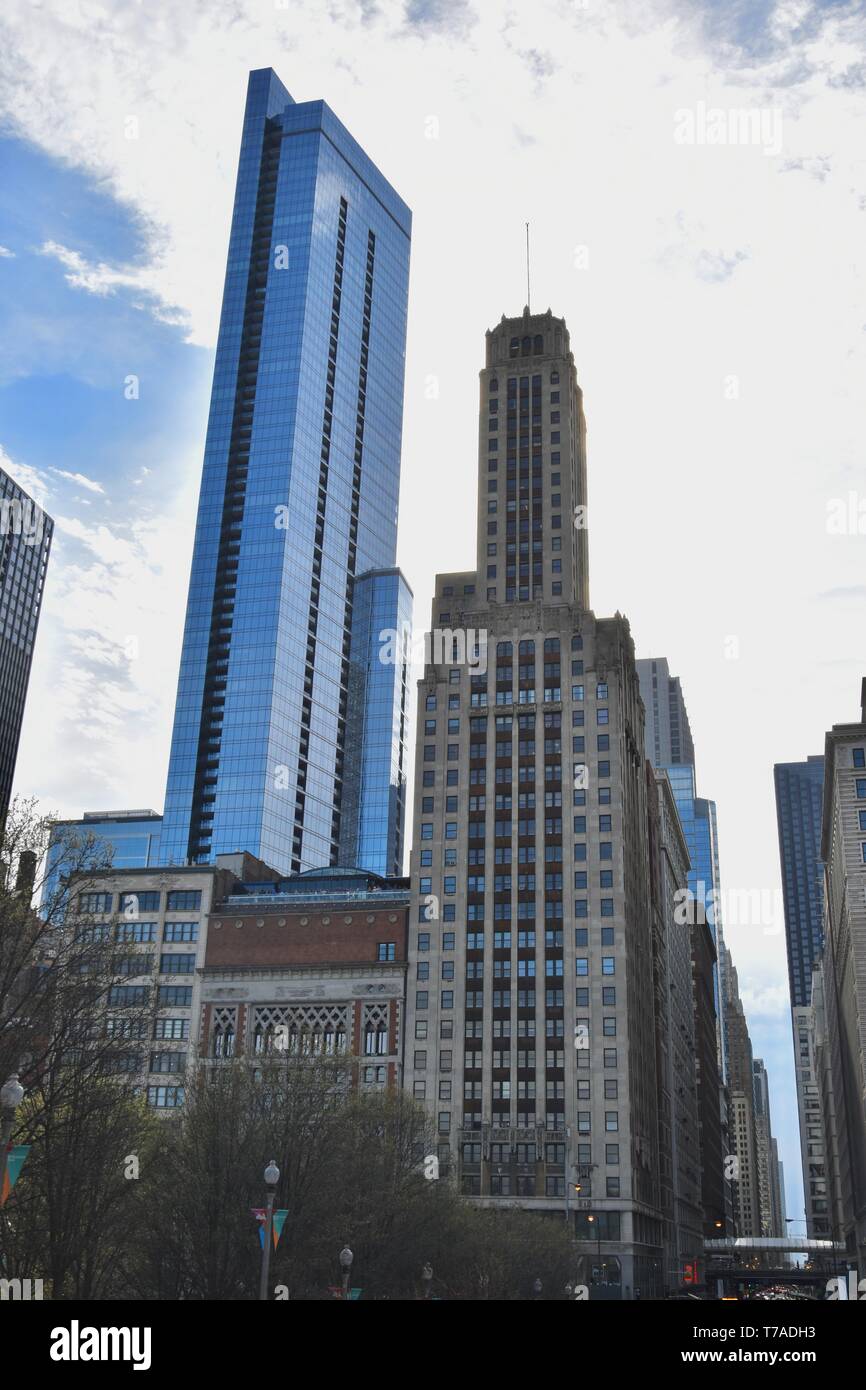 Iconic view of Chicago, Illinois, USA Stock Photo - Alamy