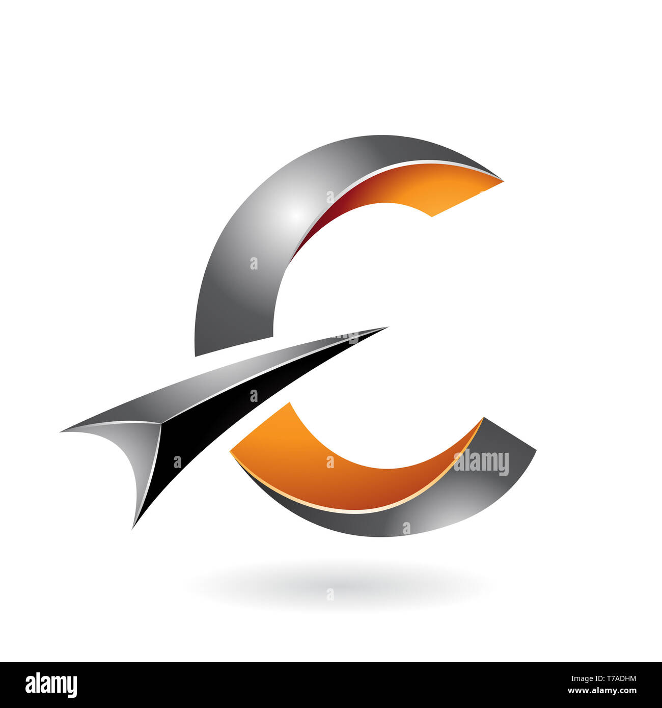 Design Concept of a Abstract Icon of Letter C, Vector Illustration ...