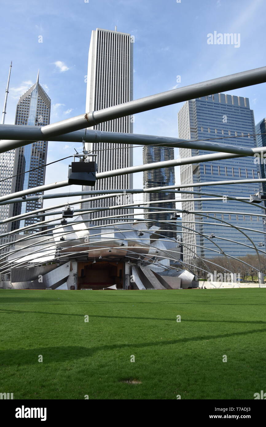 Iconic view of Chicago, Illinois, USA Stock Photo - Alamy