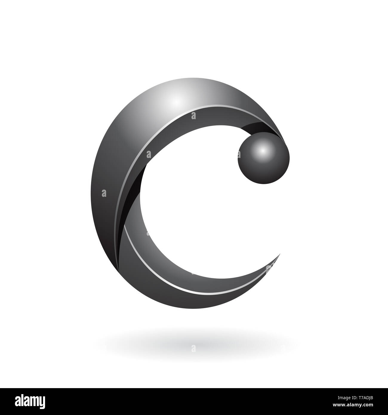 Design Concept of a Abstract Icon of Letter C, Vector Illustration ...