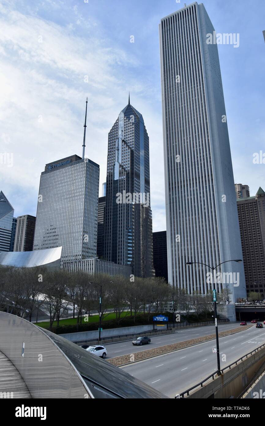 Iconic view of Chicago, Illinois, USA Stock Photo - Alamy