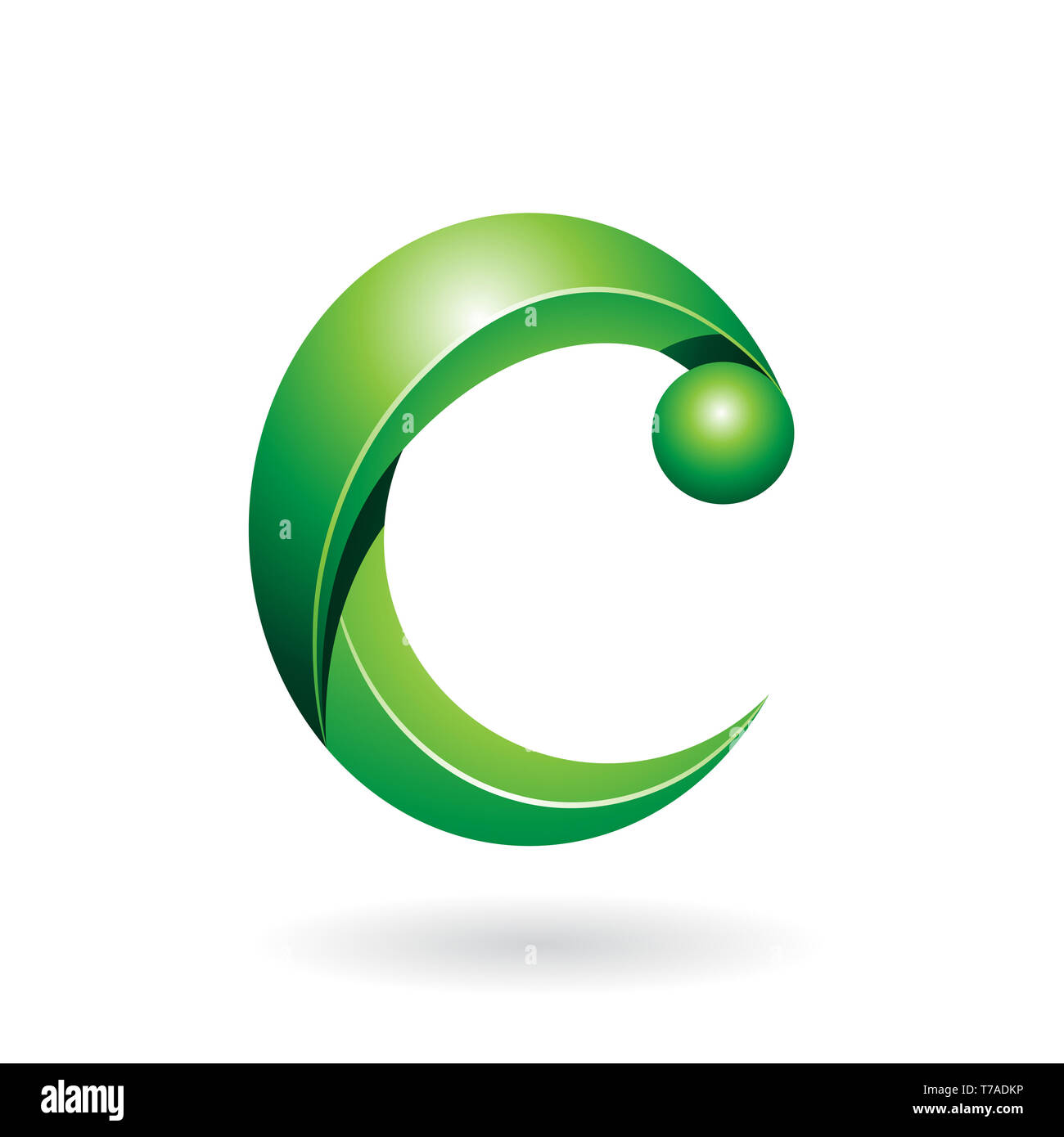 Design Concept of a Abstract Icon of Letter C, Vector Illustration ...