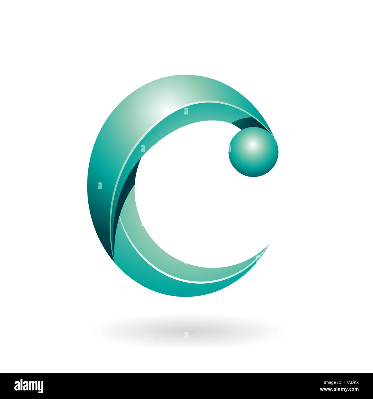 Design Concept of a Abstract Icon of Letter C, Vector Illustration ...