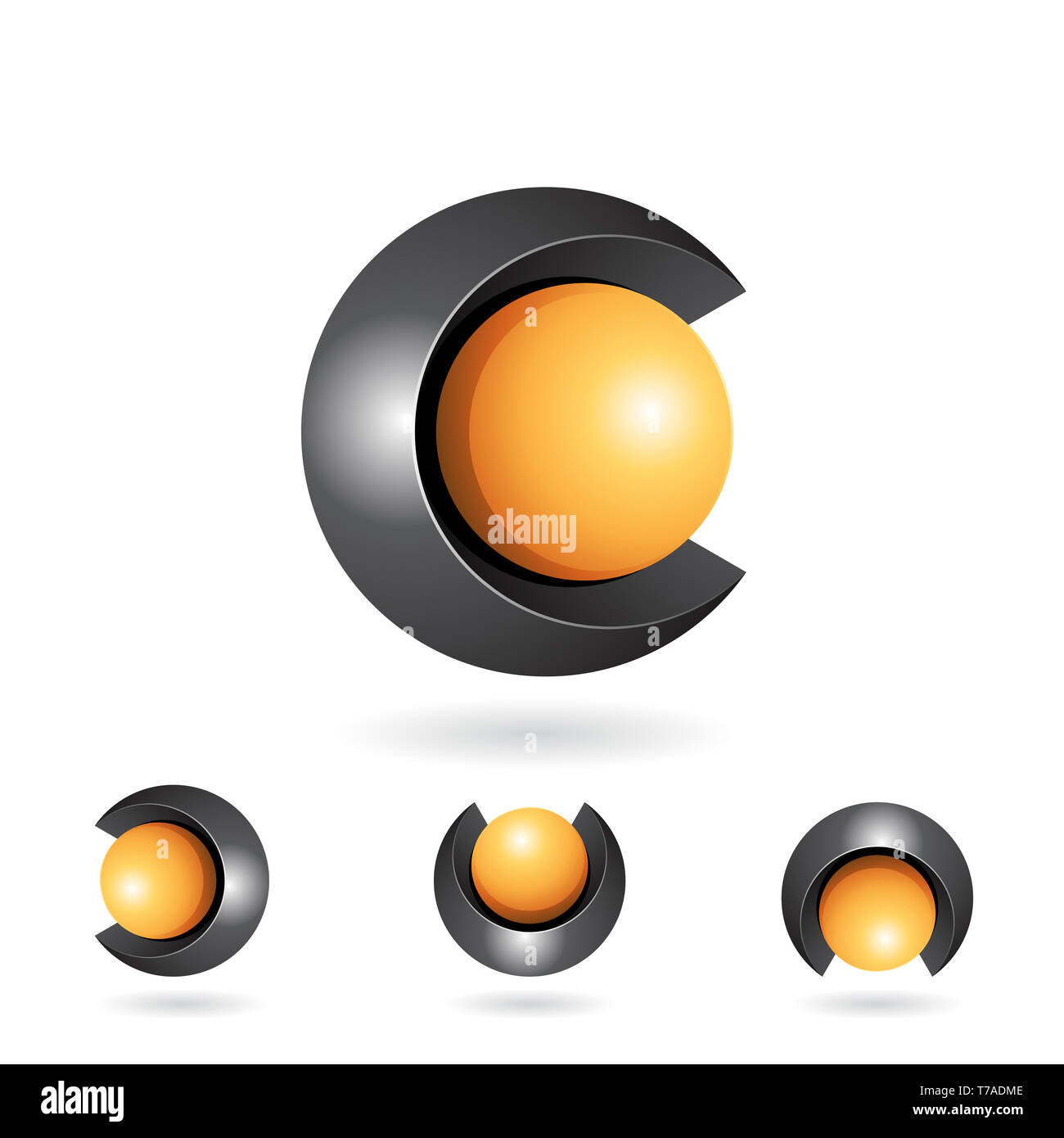 Design Concept of a Abstract Icon of Letter C, Vector Illustration ...