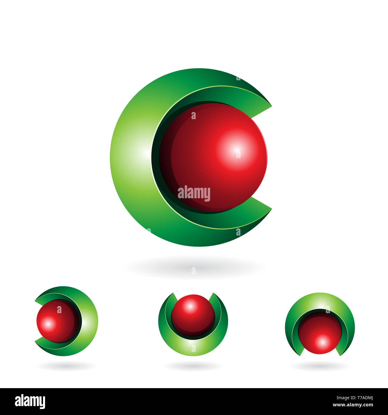 Design Concept of a Abstract Icon of Letter C, Vector Illustration ...