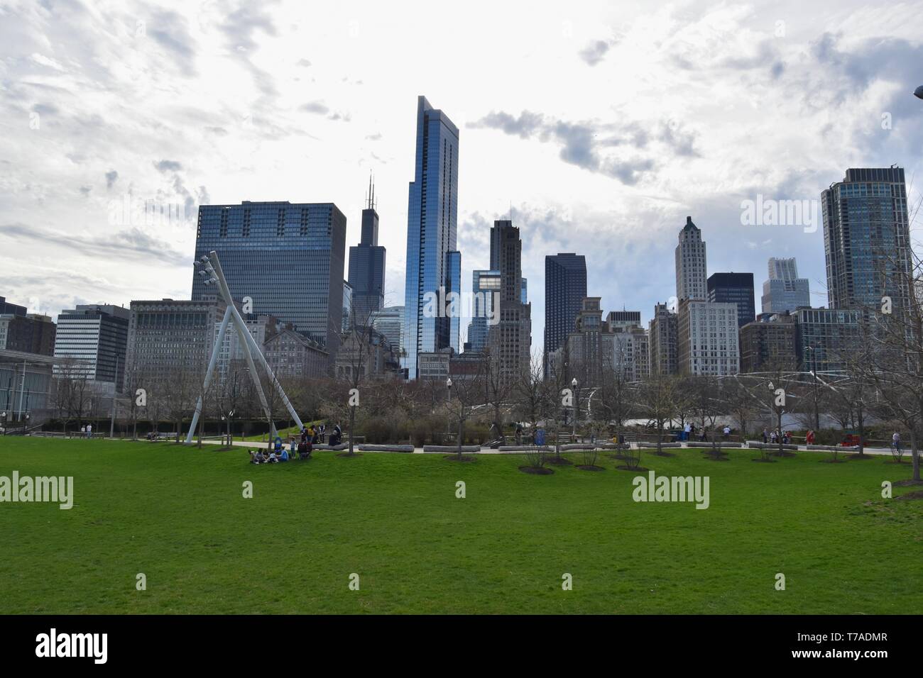 Iconic view of Chicago, Illinois, USA Stock Photo - Alamy