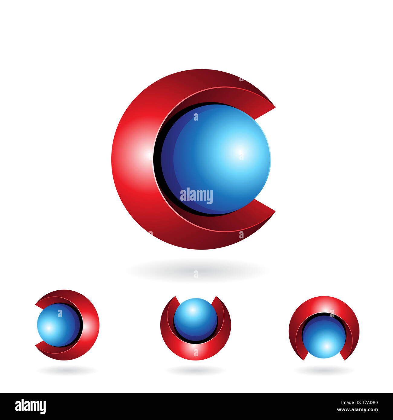 Design Concept of a Abstract Icon of Letter C, Vector Illustration ...