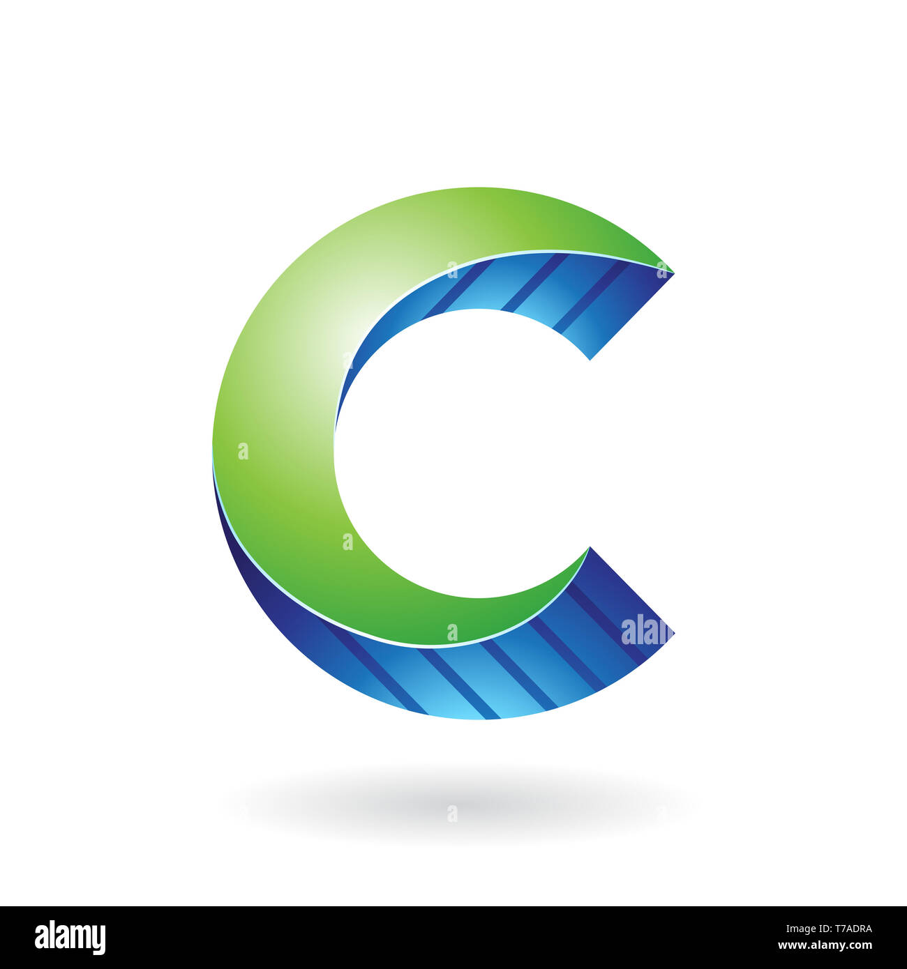 Design Concept of a Abstract Icon of Letter C, Vector Illustration ...