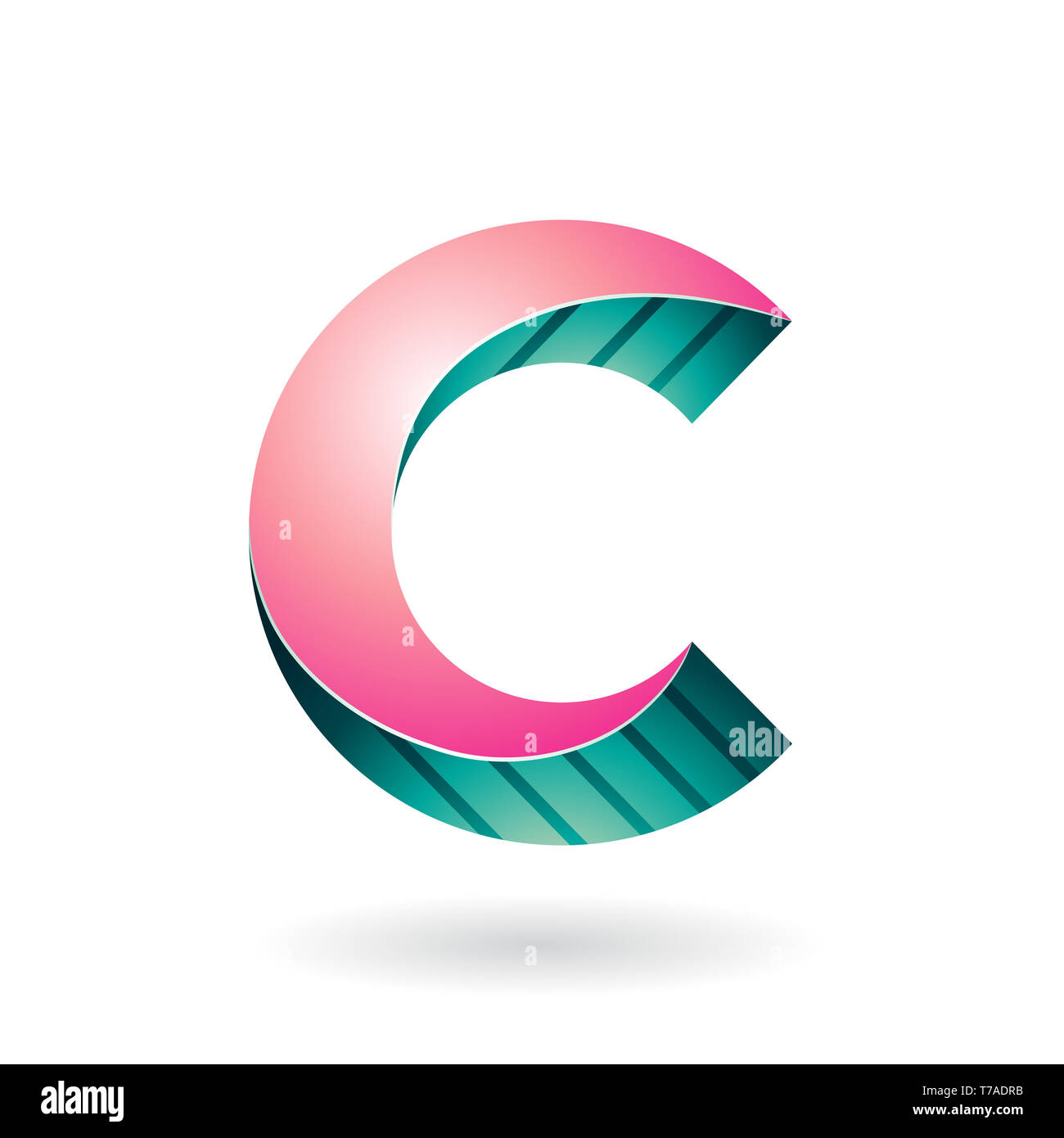 Design Concept of a Abstract Icon of Letter C, Vector Illustration ...