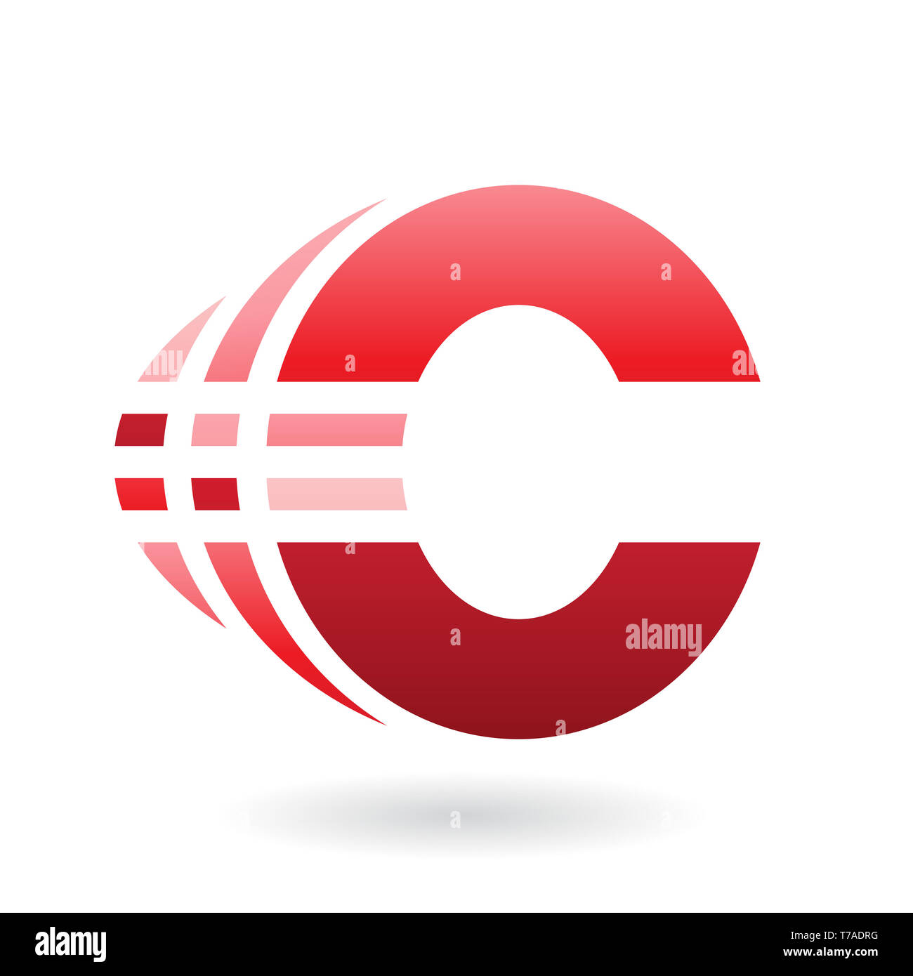 Design Concept of a Abstract Icon of Letter C, Vector Illustration ...