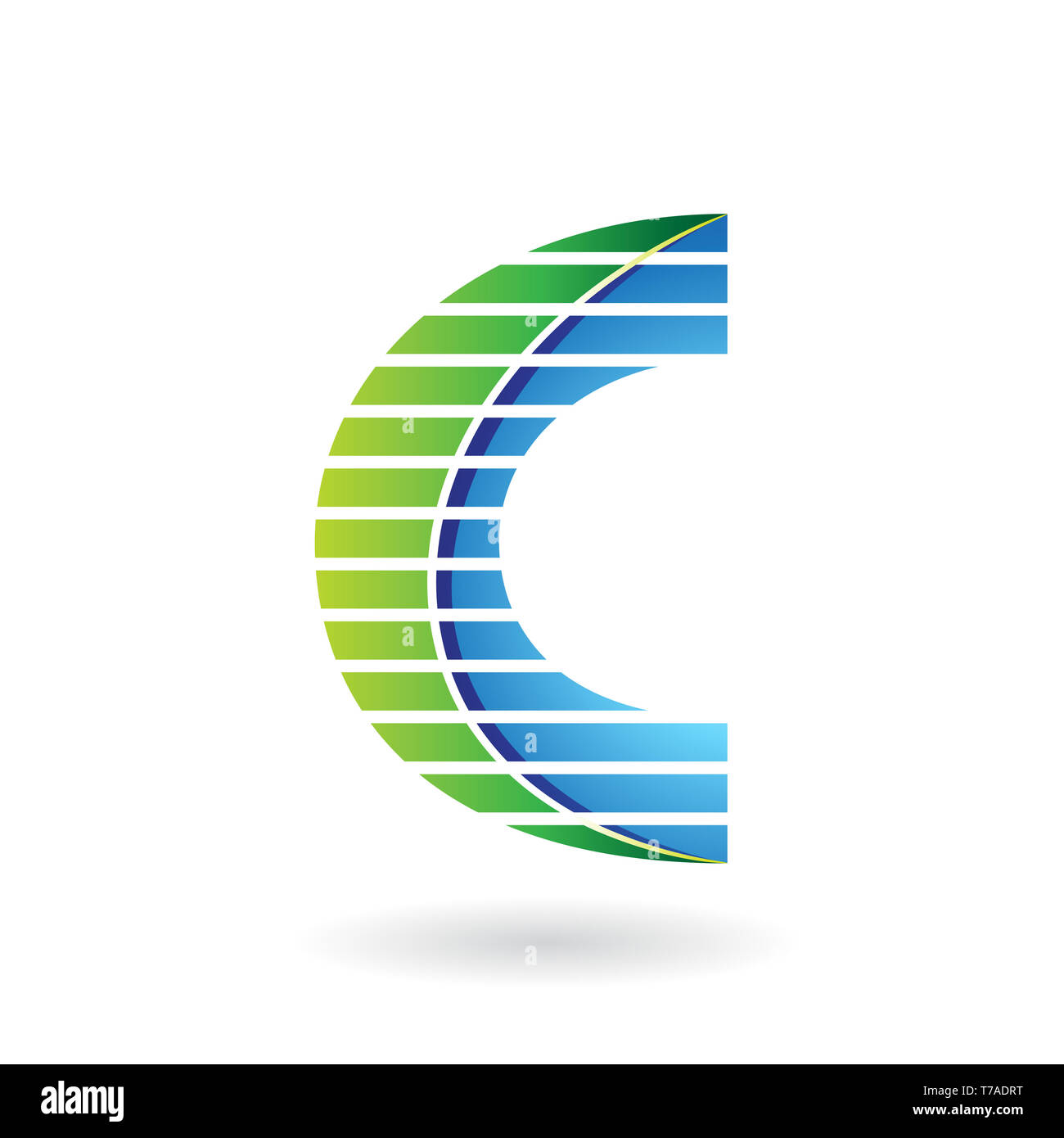 Design Concept of a Abstract Icon of Letter C, Vector Illustration ...