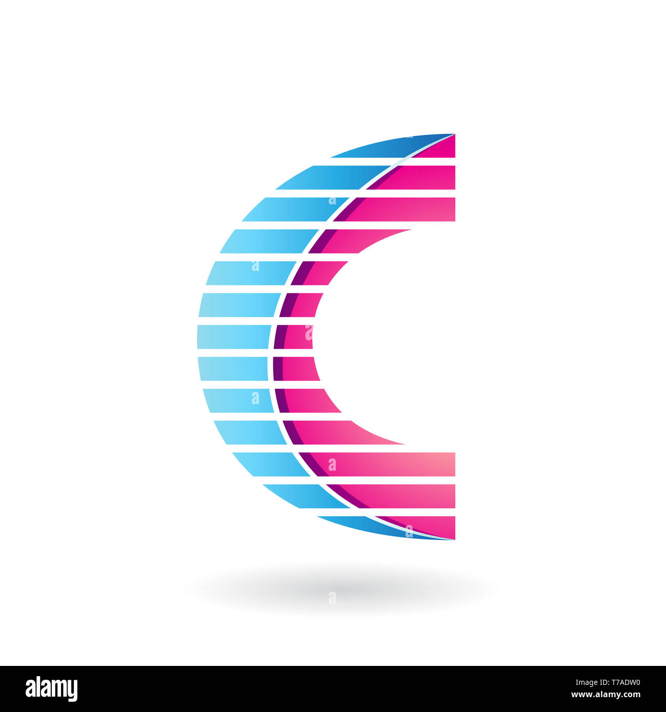 Design Concept of a Abstract Icon of Letter C, Vector Illustration ...