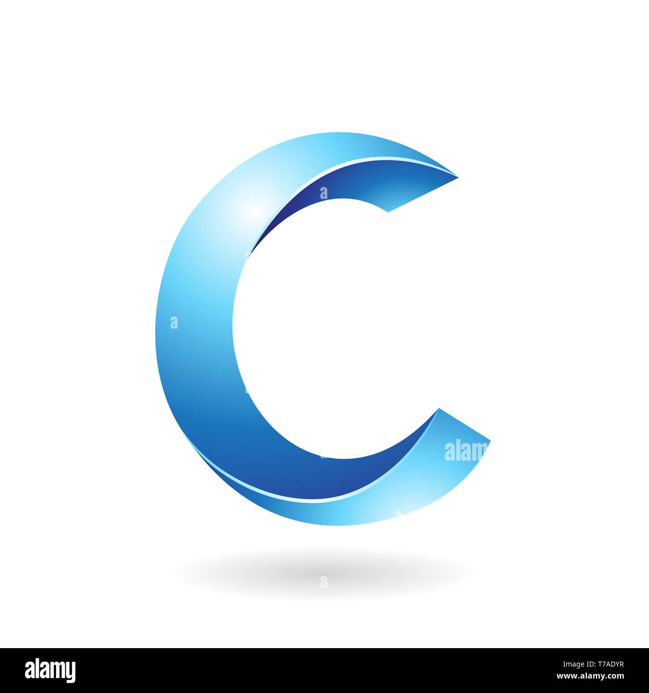 Design Concept of a Abstract Icon of Letter C, Vector Illustration ...
