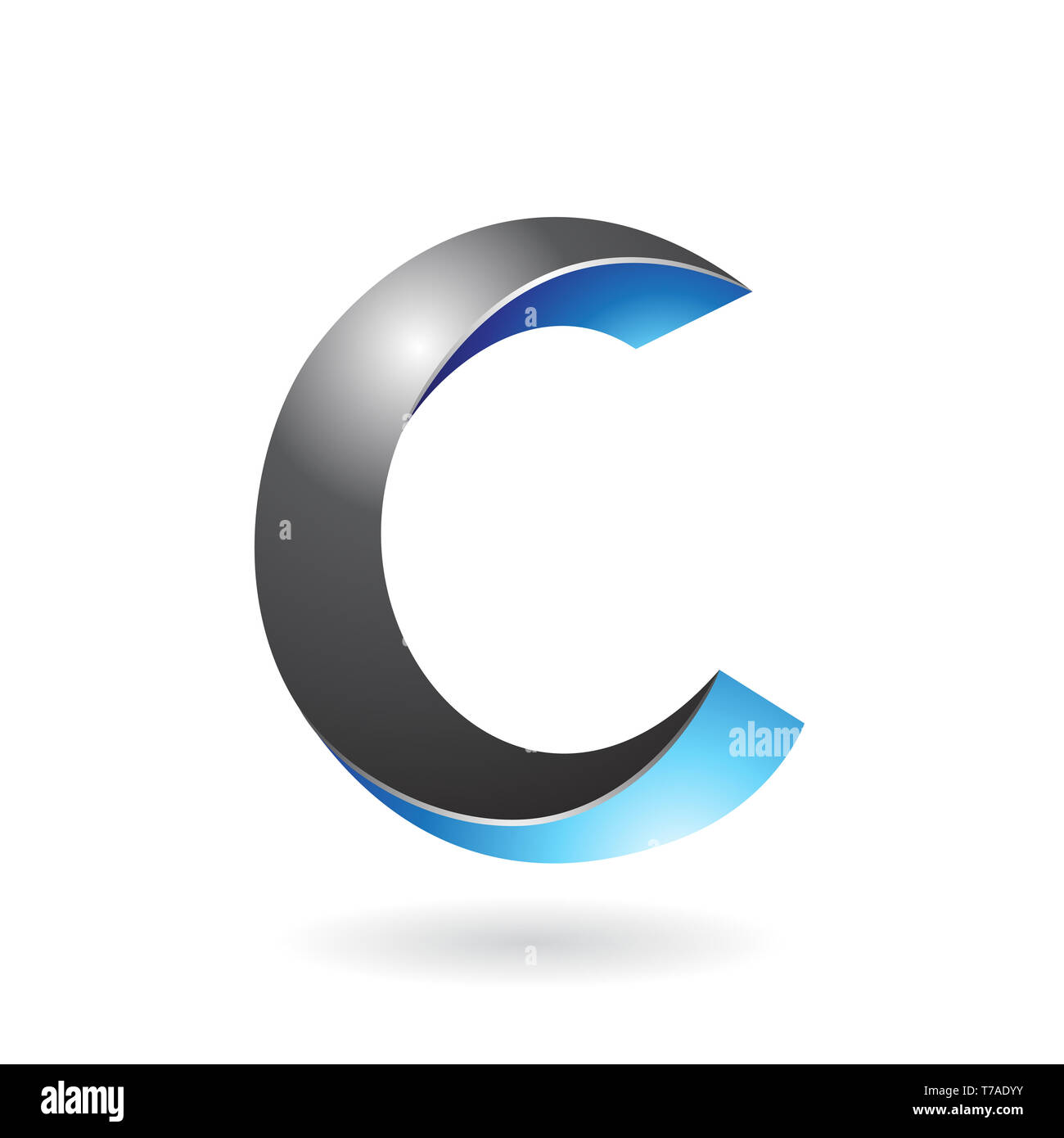 Design Concept of a Abstract Icon of Letter C, Vector Illustration ...