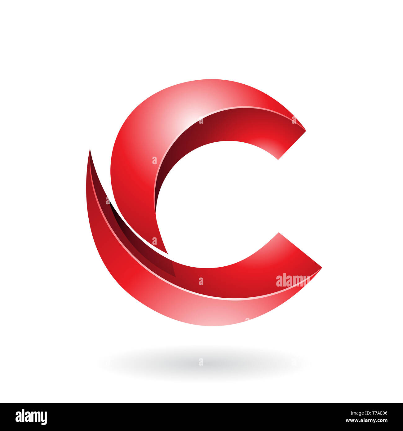 Design Concept of a Abstract Icon of Letter C, Vector Illustration ...