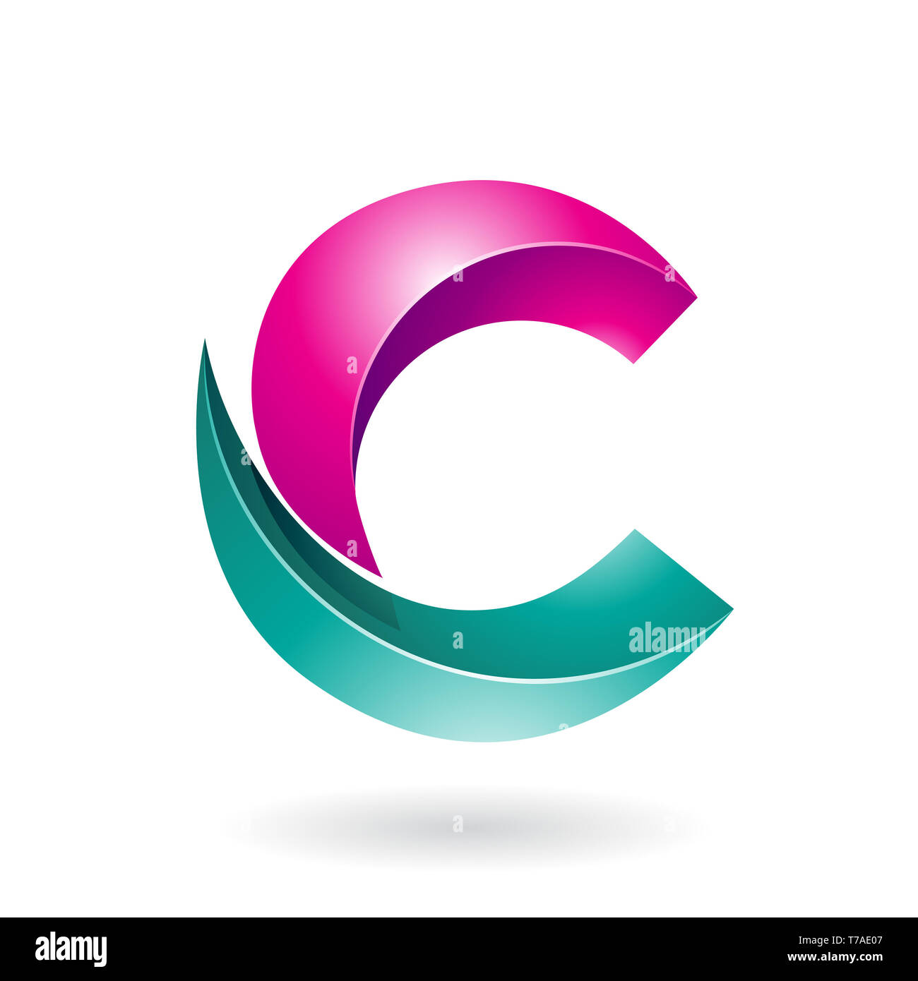 Design Concept of a Abstract Icon of Letter C, Vector Illustration ...