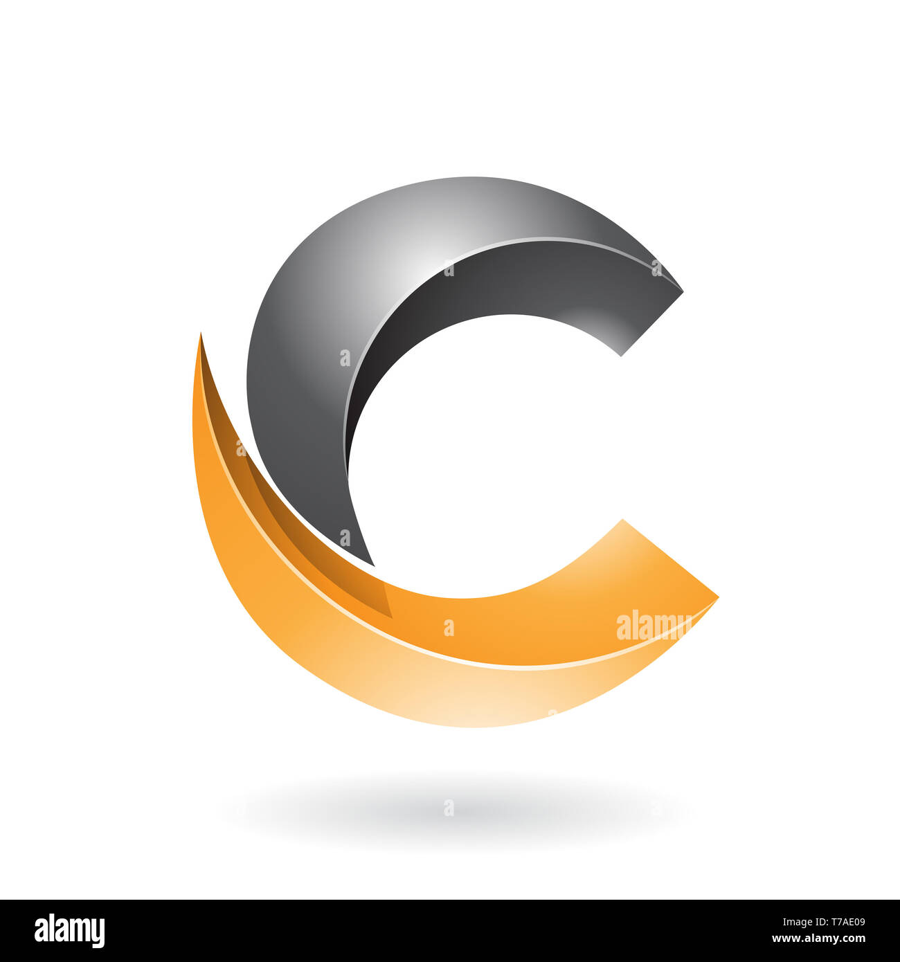 Design Concept of a Abstract Icon of Letter C, Vector Illustration ...