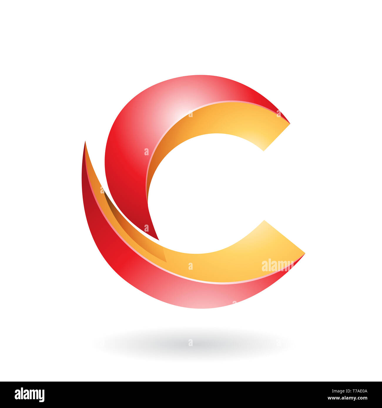 Design Concept of a Abstract Icon of Letter C, Vector Illustration ...