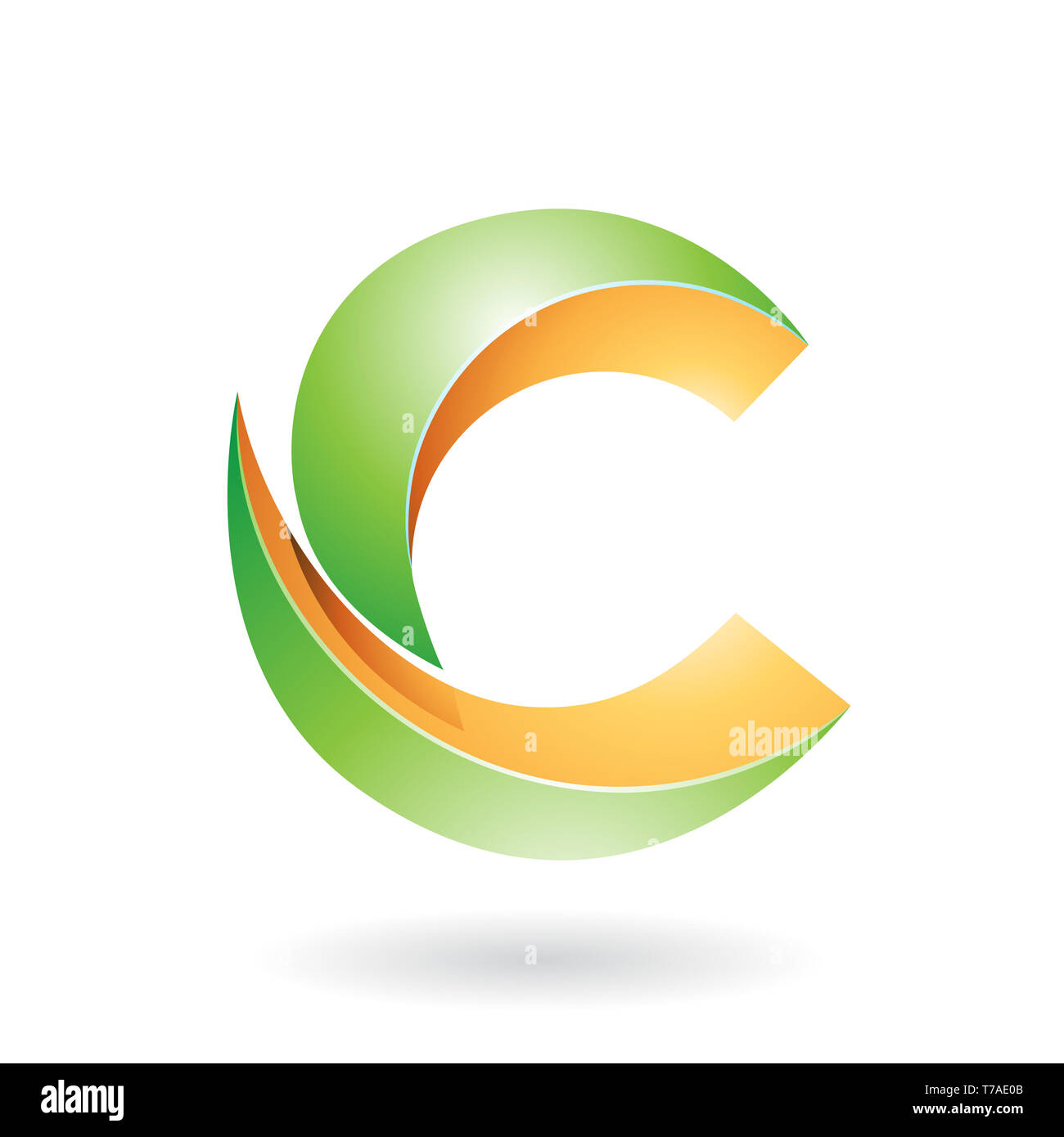 Design Concept of a Abstract Icon of Letter C, Vector Illustration ...