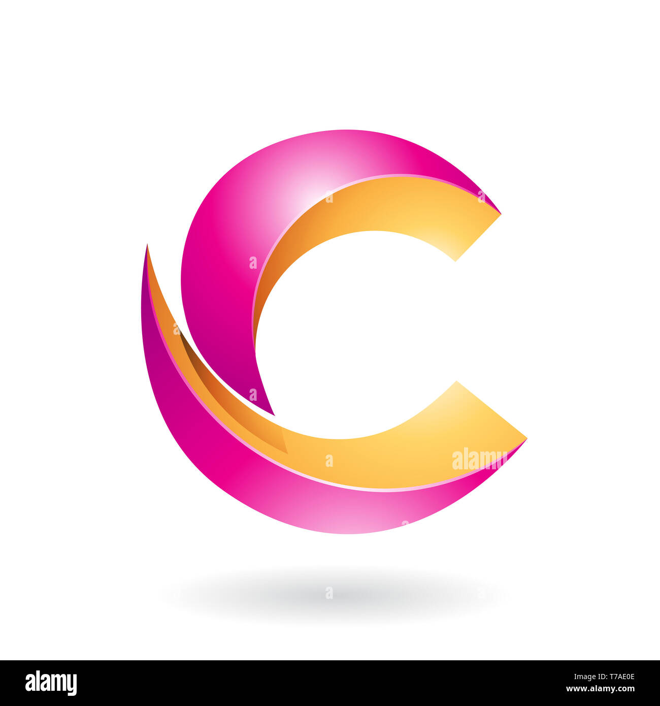 Design Concept of a Abstract Icon of Letter C, Vector Illustration ...