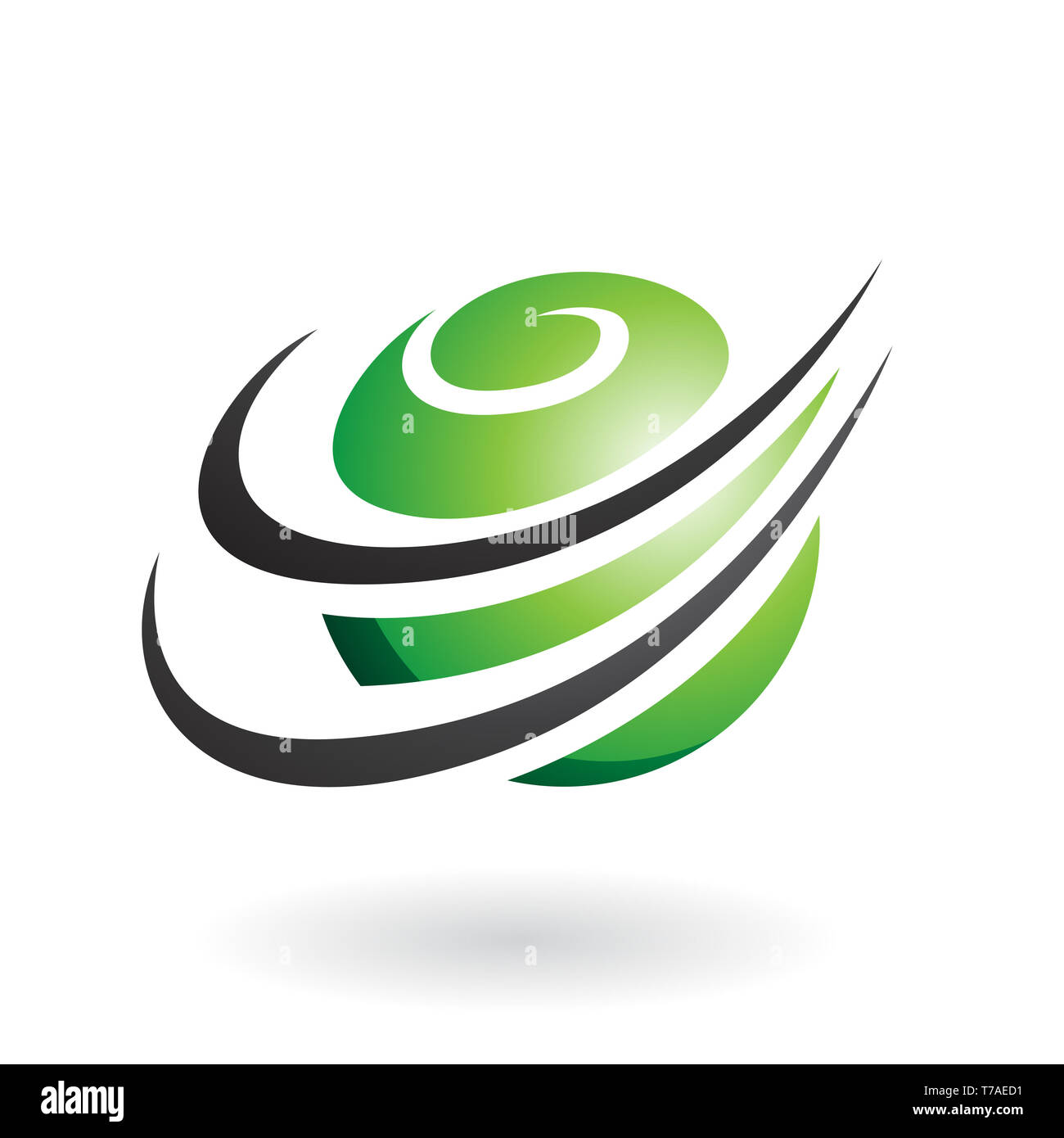 Abstract art planet spiral Cut Out Stock Images & Pictures - Alamy