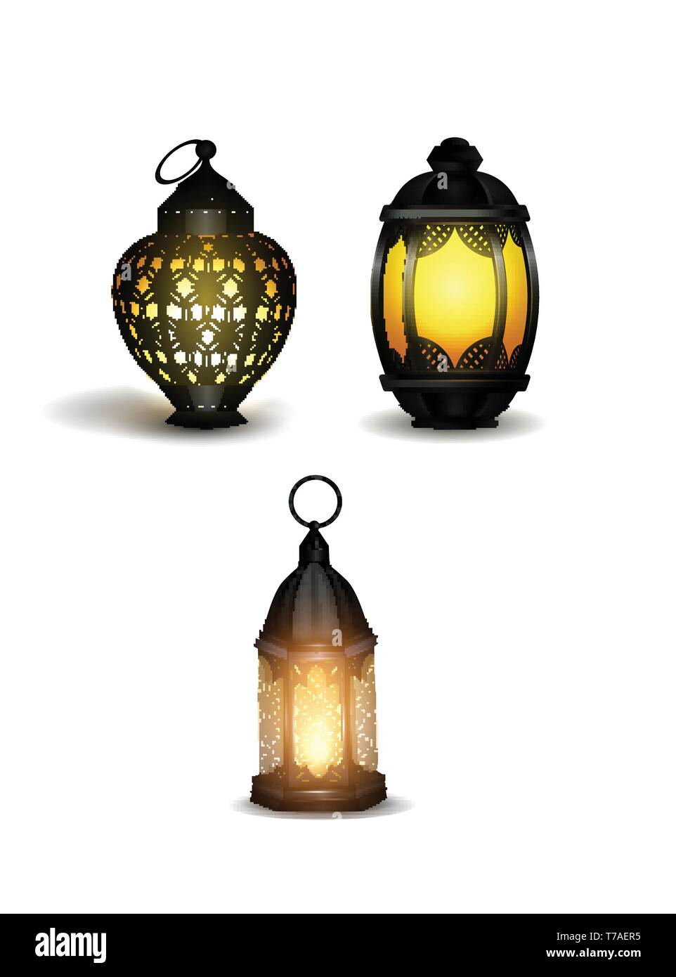 Old east lamp vector illustration pack set Stock Vector Image & Art - Alamy