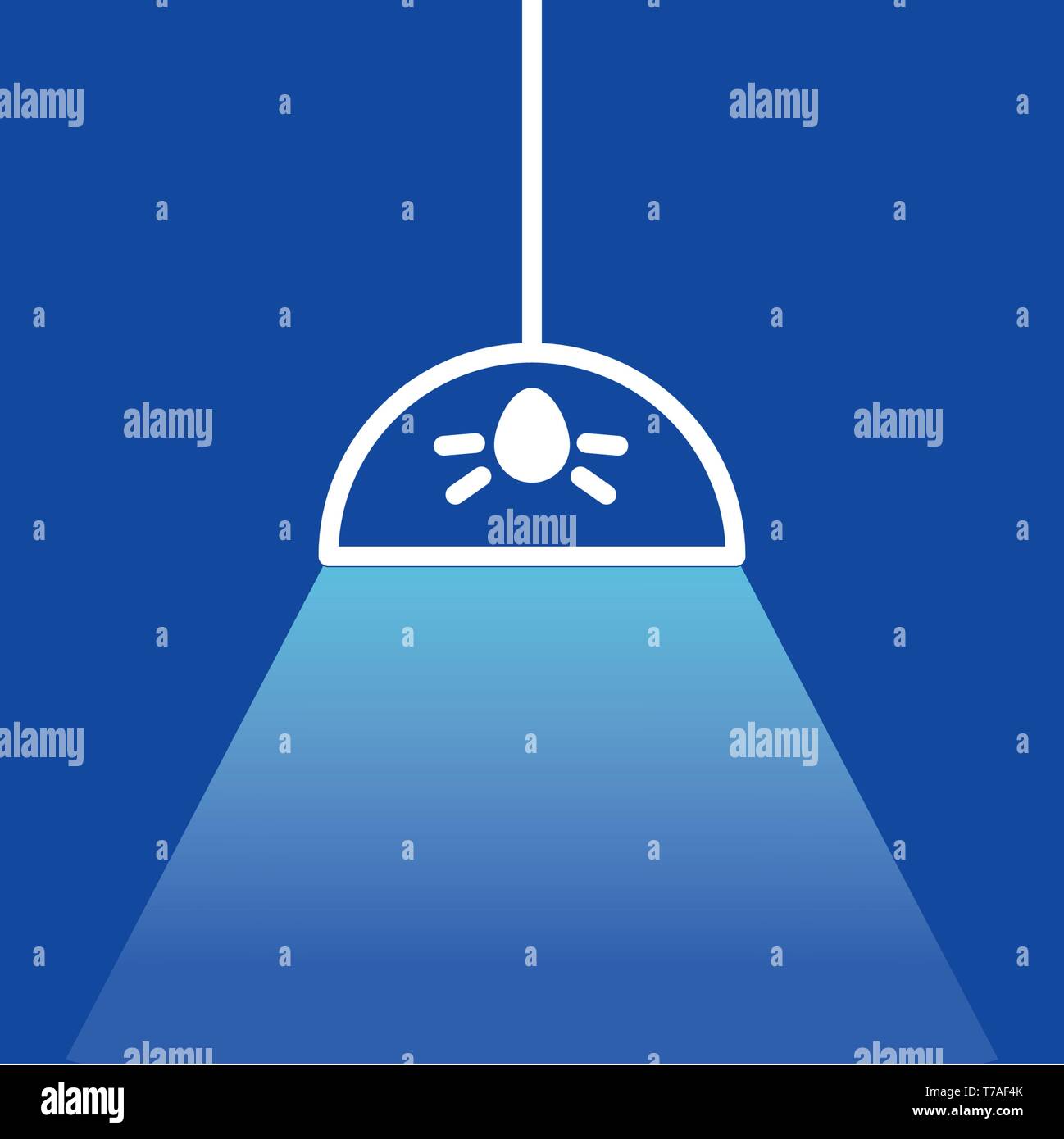 interior light logo design with line style vector illustration - vector ...