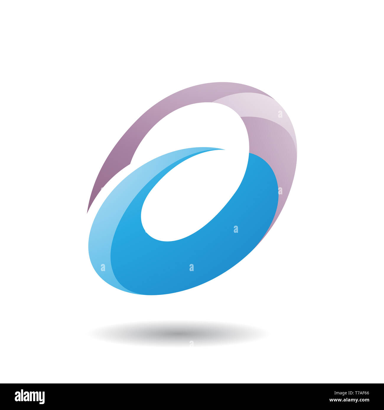 Design Concept of Oval Letter A Icon, Vector Illustration Isolated on a ...