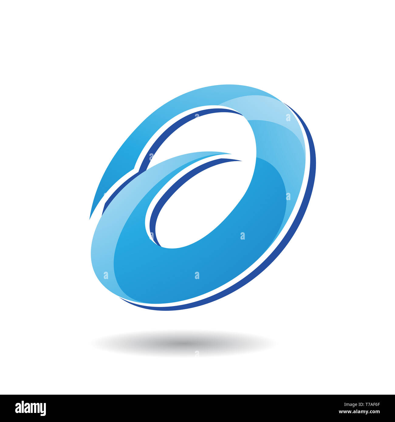 Design Concept of Oval Letter A Icon, Vector Illustration Isolated on a ...