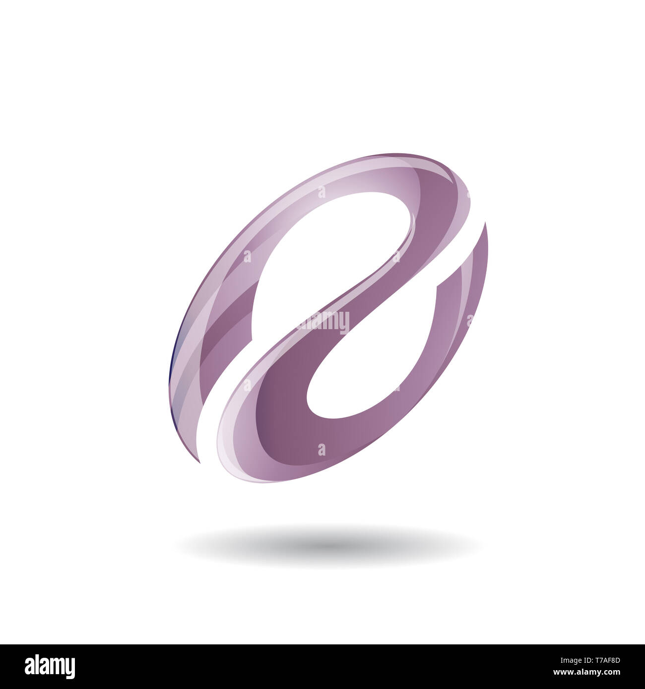 Design Concept of Oval Letter A Icon, Vector Illustration Isolated on a ...