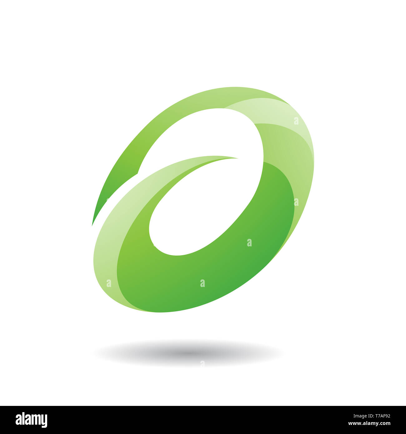 Design Concept of Oval Letter A Icon, Vector Illustration Isolated on a ...