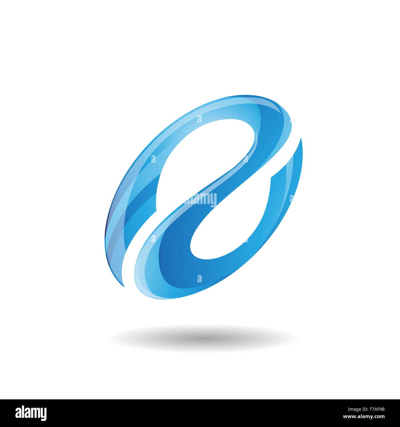 Design Concept of Oval Letter A Icon, Vector Illustration Isolated on a ...