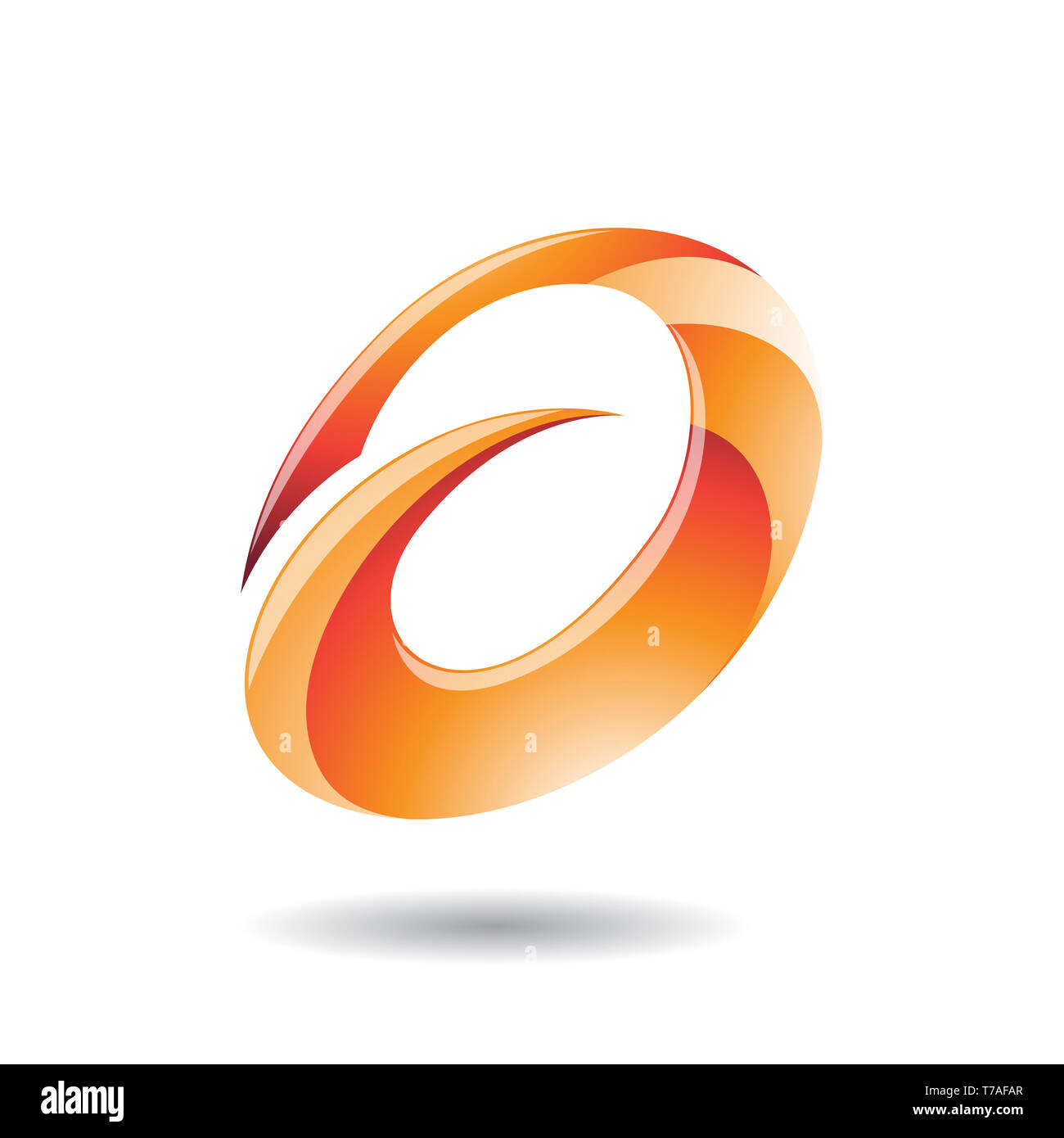 Design Concept of Oval Letter A Icon, Vector Illustration Isolated on a ...