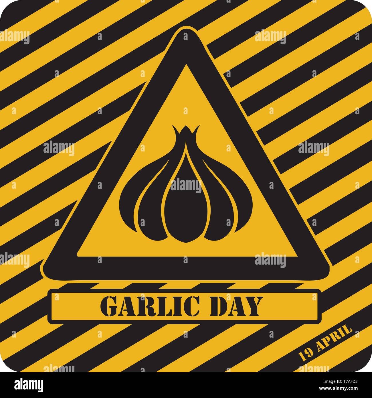 National garlic day Stock Vector Images - Alamy