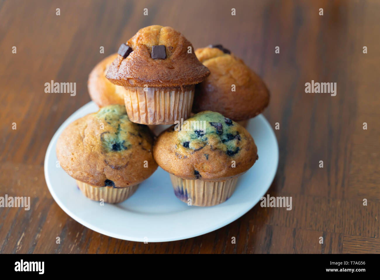 Tasty Home made muffins served and ready to eat Stock Photo - Alamy