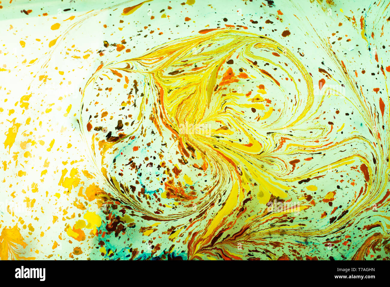 abstract marbling art patterns in paint as background Stock Photo - Alamy
